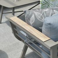 China Modern Designs Outdoor Furniture Garden Sofa Sets with Metal Construction and Rattan for sale