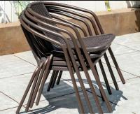 China Plastic Rattan Chair Modern Design Style for Outdoor Garden Furniture for sale