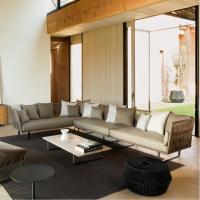 China Modern Garden Furniture Aluminum Outdoor Patio Rope Sofa for Entertaining for sale