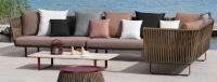China Modern Garden Furniture Aluminum Outdoor Patio Rope Sofa for Entertaining for sale