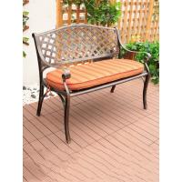 China Outdoor Furniture Rustproof Garden Set Cast Aluminum Bench Modern Long Seat for Park for sale