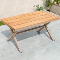 China Outdoor Furniture For Garden Set Plastic Wood Dining Table And Chairs Waterproof for sale