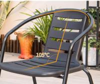 China Metal Frame PVC Plastic Chairs and Table Sets for Outdoor Garden Restaurant Patio Cafe for sale