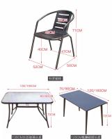 China Metal Frame PVC Plastic Chairs and Table Sets for Outdoor Garden Restaurant Patio Cafe for sale