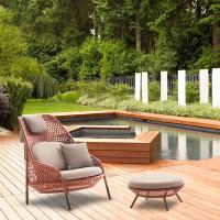 China Living Room Durable Waterproof Wicker Teak Outdoor Furniture with Rope Couch for sale