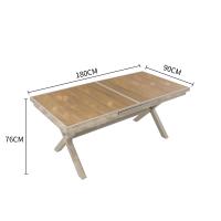 China Villa Garden Modern Design Style Outdoor Patio Dining Table and Chairs Furniture Set for sale