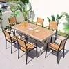 China Villa Garden Modern Design Style Outdoor Patio Dining Table and Chairs Furniture Set for sale