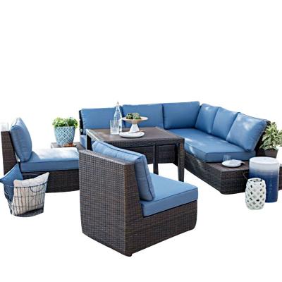 China Modern Handmade Outdoor Garden Furniture Rattan Sofa Set for Your Outdoor Living Area for sale