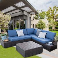 China Modern Handmade Outdoor Garden Furniture Rattan Sofa Set for Your Outdoor Living Area for sale