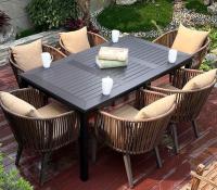 China Beauty Rattan Chair Outdoor Furniture with Aluminium Alloy Frame Customized Sizes for sale