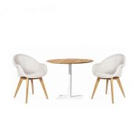 China Transform Your Outdoor Space with Teak Outdoor Set Dining Table and Rattan Cushion for sale