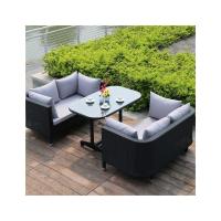 China Style Outdoor Rattan Furniture Waterproof Garden Wicker Sofa Sets for Restaurant for sale