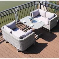 China Style Outdoor Rattan Furniture Waterproof Garden Wicker Sofa Sets for Restaurant for sale