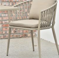 China Leisure Outdoor Specific Garden Set Metal Legs PE Rattan Dining Chair for Patio Cafe for sale