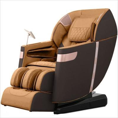 China Synthetic Leather Upholstery 4D SL Track Zero Gravity Massage Chair with Shiatsu Rollers for sale