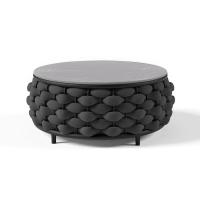 China Modern Style Customizable Outdoor Aluminum Furniture Set with Coffee Table and Chairs for sale