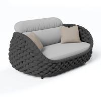 China Modern Style Customizable Outdoor Aluminum Furniture Set with Coffee Table and Chairs for sale