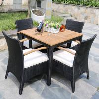 China Outdoor Furniture Waterproof Rattan Wicker Dining Chair for French Bistro and Outdoor for sale