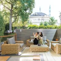 China Mail Packing Rattan Wicker Outdoor Furniture Set for Patio Garden and Outdoor Sofa for sale