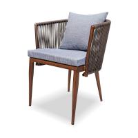 China Outdoor Balcony Patio Aluminium Rattan Chair for Eco-friendly Garden Furniture for sale
