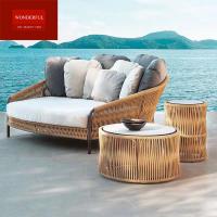 China Hotel Outdoor Soft Sofa Set with Quick Dry Foam Luxury Modern Patio Furniture for sale