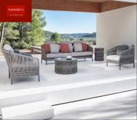 China Hotel Outdoor Soft Sofa Set with Quick Dry Foam Luxury Modern Patio Furniture for sale