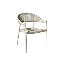 China Custom Garden Modern Metal Outdoor Dining Chair for Outdoor Entertaining for sale