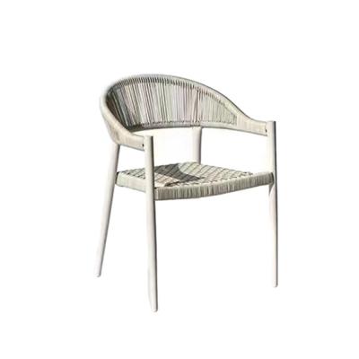 China Custom Garden Modern Metal Outdoor Dining Chair for Outdoor Entertaining for sale