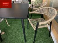 China Custom Garden Modern Metal Outdoor Dining Chair for Outdoor Entertaining for sale