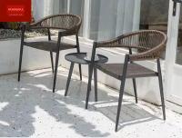 China Custom Garden Modern Metal Outdoor Dining Chair for Outdoor Entertaining for sale