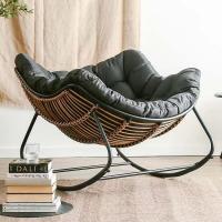 China Create a Cozy Oasis with Modern Outdoor Garden Patio Furniture Rattan Rocking Chair for sale