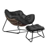 China Create a Cozy Oasis with Modern Outdoor Garden Patio Furniture Rattan Rocking Chair for sale