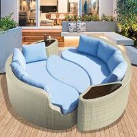 China Outdoor Garden Chair Set with Modern Rope Furniture and PE Rattan Wicker Sofa for sale