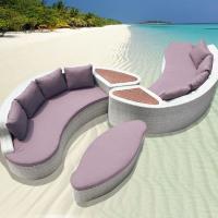China Outdoor Garden Chair Set with Modern Rope Furniture and PE Rattan Wicker Sofa for sale