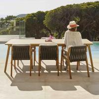 China Modern Outdoor Furniture Mail Packing Teak Tables and Chairs for Leisure Courtyard for sale
