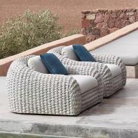 China Backyard Patio Furniture Garden Set with Private Villa Garden Sofa in Rope Woven Design for sale