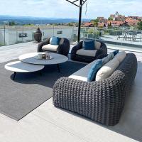 China Backyard Patio Furniture Garden Set with Private Villa Garden Sofa in Rope Woven Design for sale
