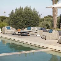 China Backyard Patio Furniture Garden Set with Private Villa Garden Sofa in Rope Woven Design for sale
