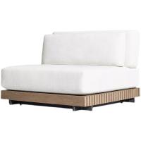 China Teak Outdoor Furniture Set Aluminum Patio Furniture Sofa Set Garden Lounge Sofa for sale