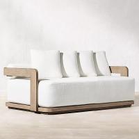 China Sun Poolside Daybed Outdoor Furniture Set Teak Wooden High End Modern Sofa for Garden for sale