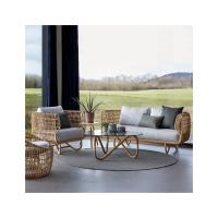 China Set Style Leisure Aluminum Frame Outdoor Garden Sofa for Modern Hotel Villa All Weather for sale