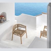 China PE Synthetic Wicker Rattan Teak Dining Table and Chair Set Outdoor Furniture Best Style for sale