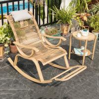 China Modern Style Comfortable Outdoor Chaise Lounge Chair for Leisure Rattan Wicker Lazy Sofa for sale
