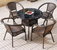 China Outdoor Dining Made Fashionable with High Back Wicker Garden Chair Eco-Friendly Option for sale