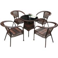 China Outdoor Dining Made Fashionable with High Back Wicker Garden Chair Eco-Friendly Option for sale