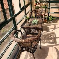 China Outdoor Dining Made Fashionable with High Back Wicker Garden Chair Eco-Friendly Option for sale