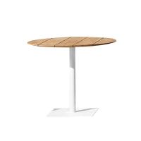 China Teak Wood Dining Set Metal Wood Table and Rattan Aluminium Chairs for Outdoor Furniture for sale