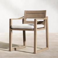China Teak Wood Garden Set Modern Outdoor Dining Furniture with Solid Wood Table and Chairs for sale