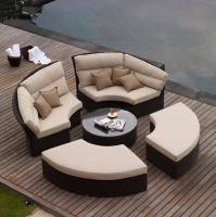 China Outdoor Furniture Resin Rattan Sun Lounger Perfect for Relaxation in Garden or Beach for sale
