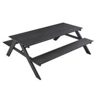China Plastic Wood Desk Top Waterproof Aluminium Frame Mountain Park Bench Chair for Outdoor for sale